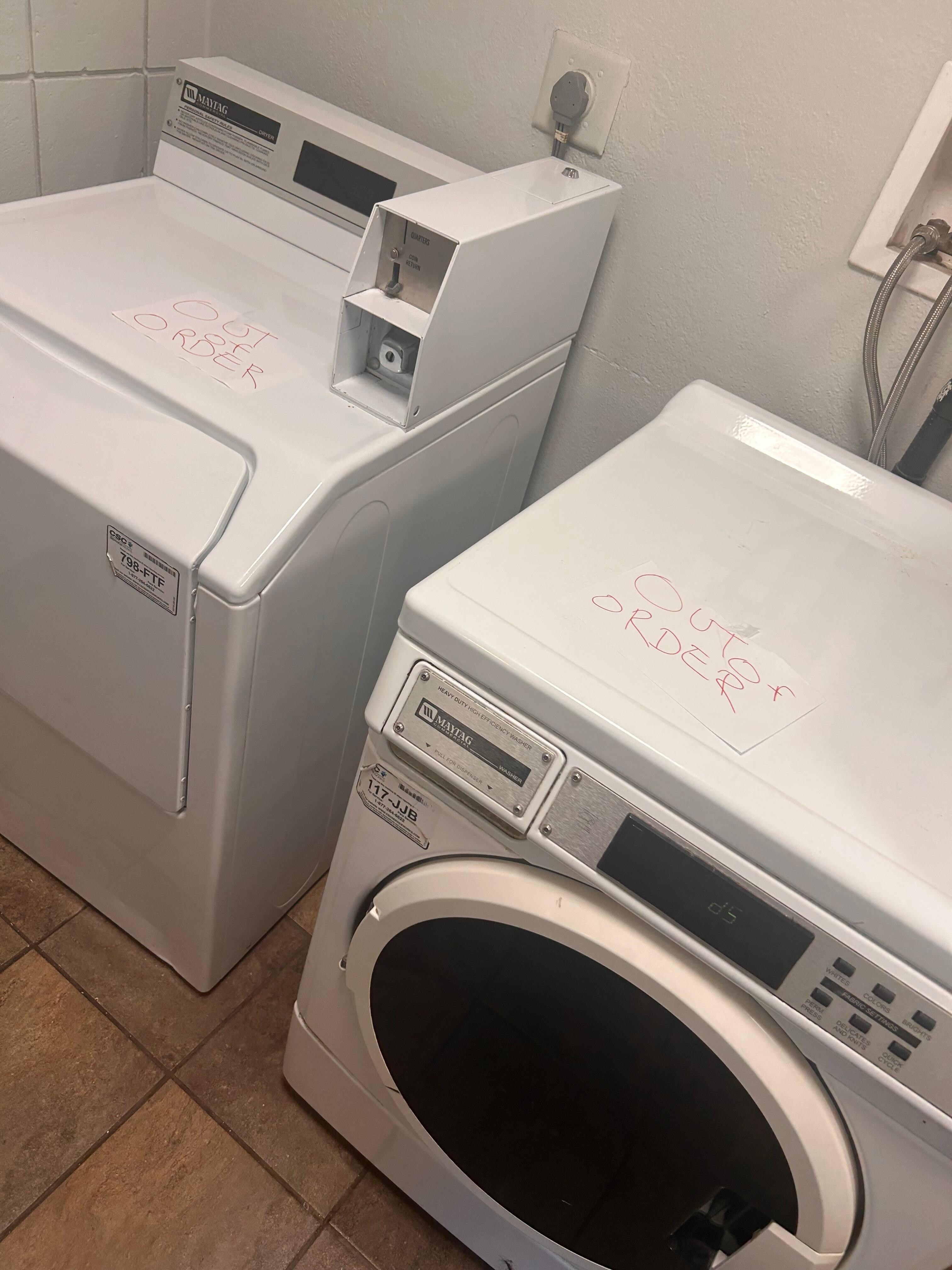 The washers were not working 