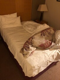 Bed not changed and made.