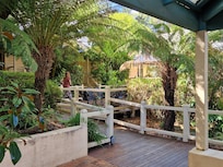 Walkway to the rooms