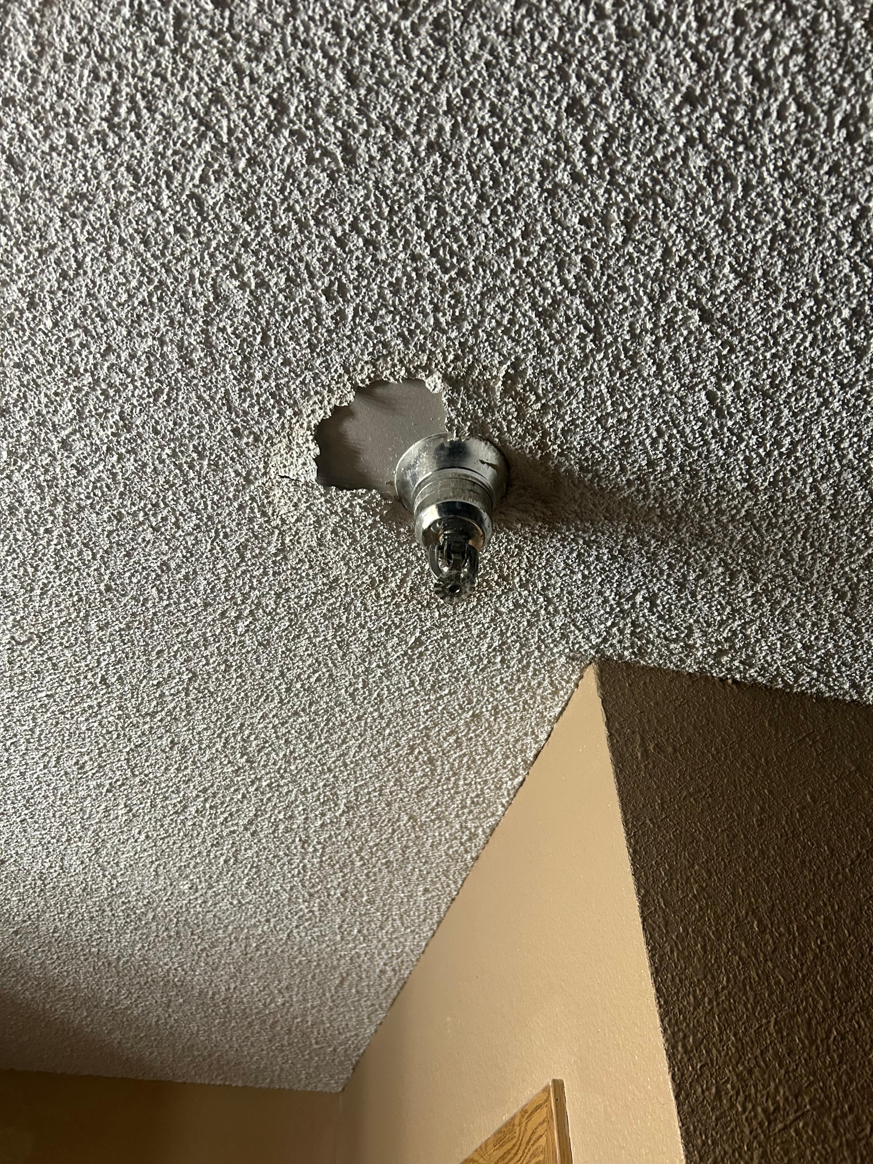 Ceiling need’s proper repair.