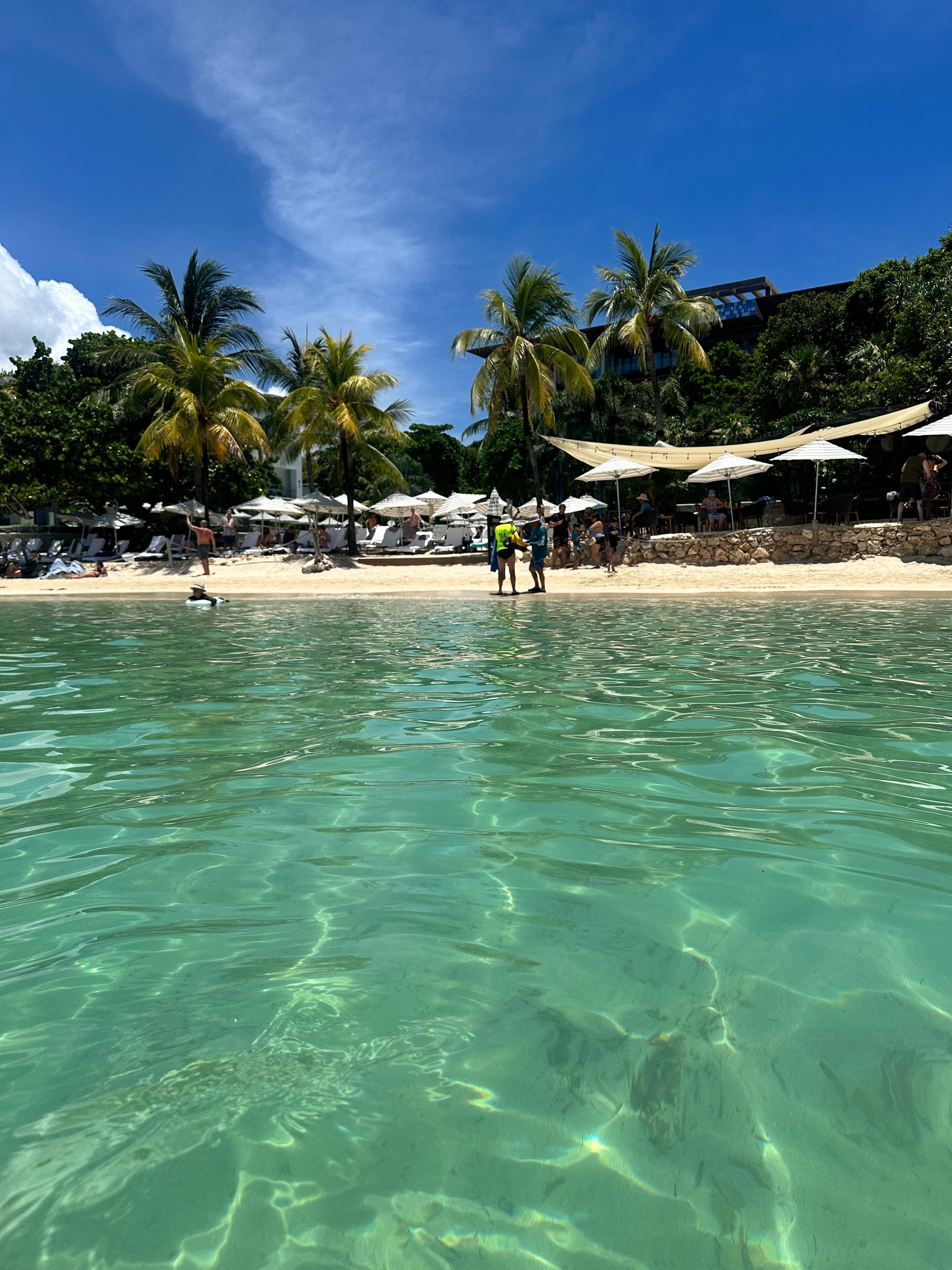 The most beautiful water right off the hotel 