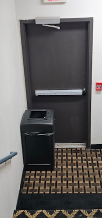 Fire exit blocked