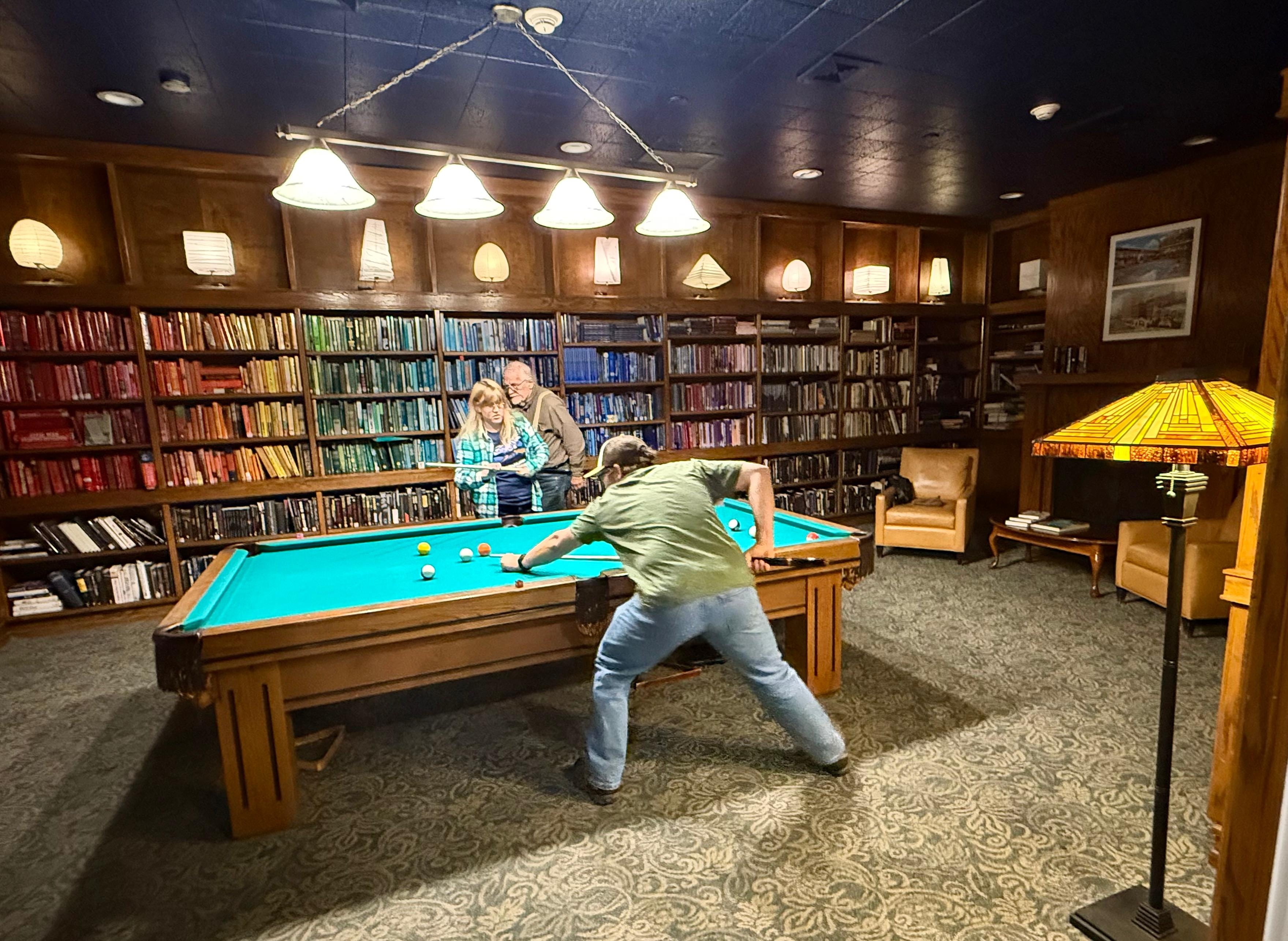 Loved playing pool in the library