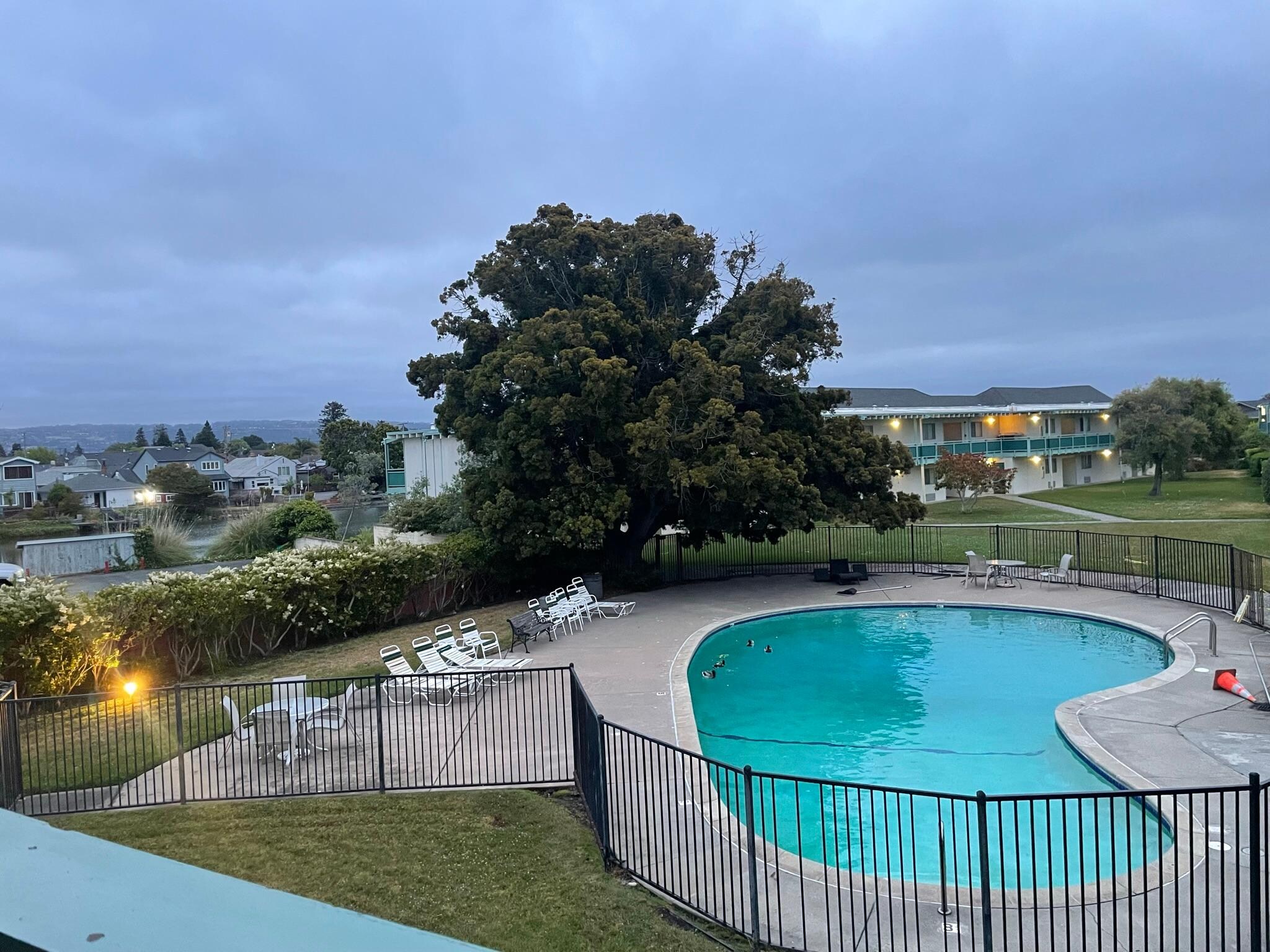 View from our room before the sunrise 