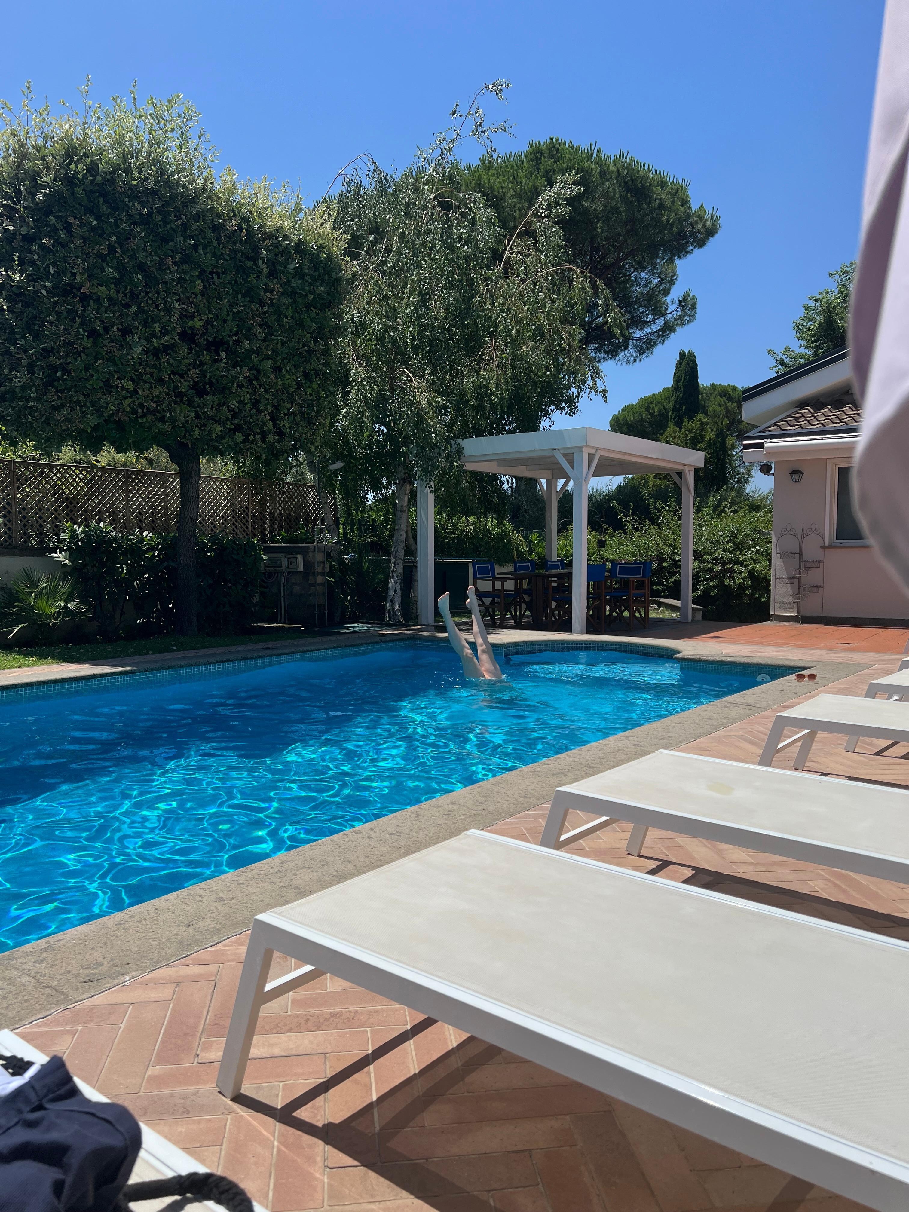 Liten, men härlig pool. 