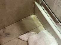 Leak in the corner.