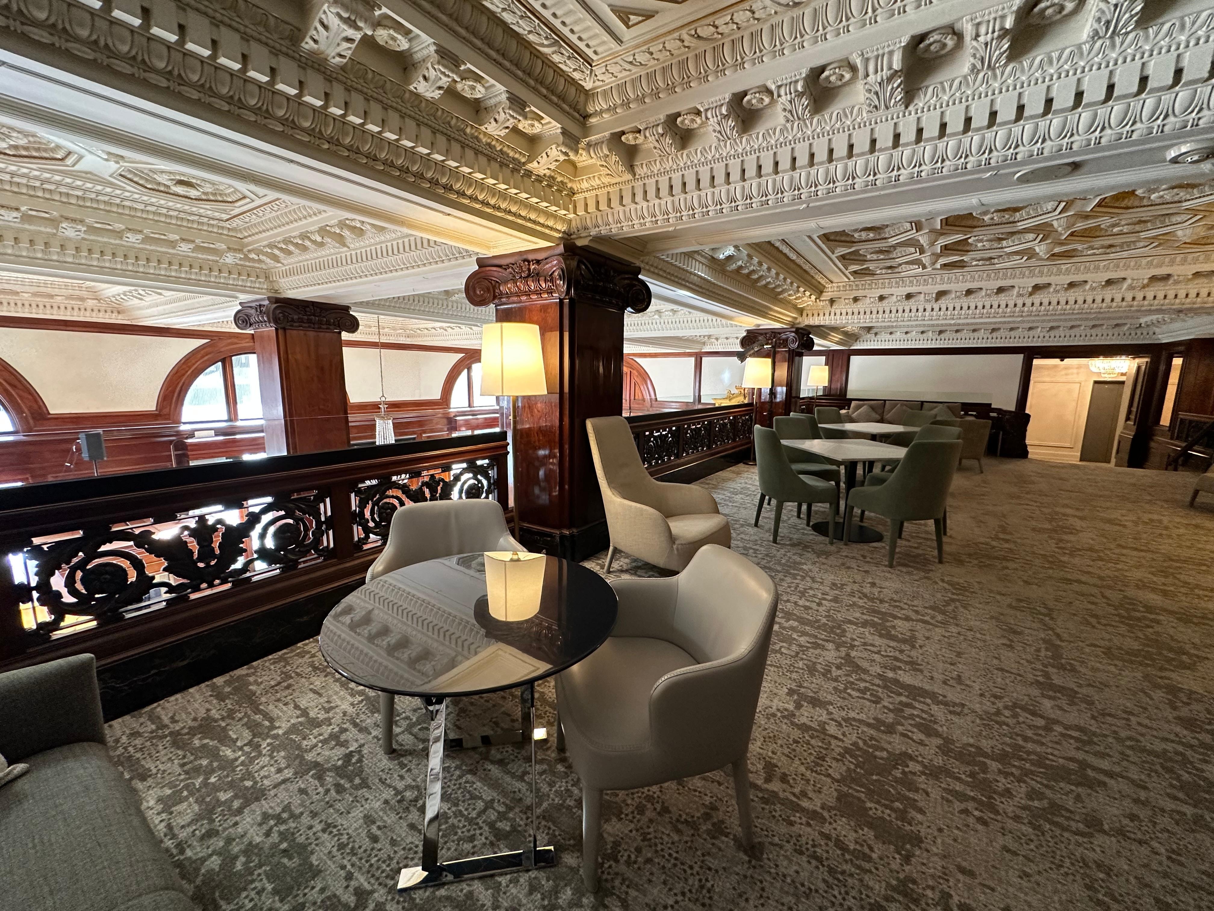 Upstairs lounge area