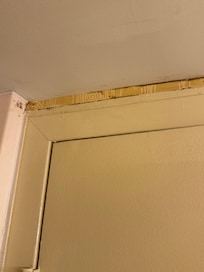 Rust and old wallpaper is starting to come off
