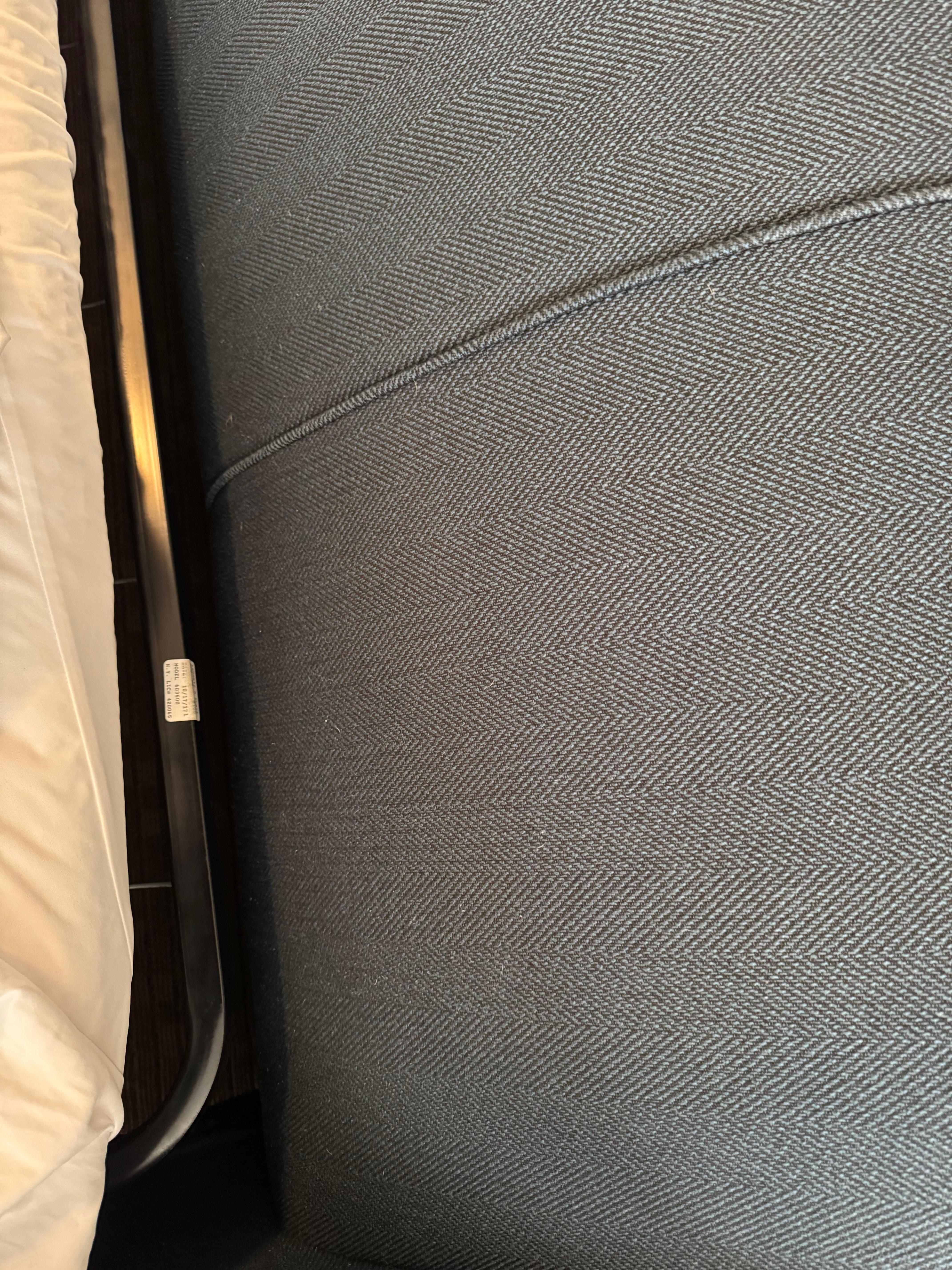 Futon covered in animal hair 