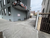 Awkward entrance for nighttime.