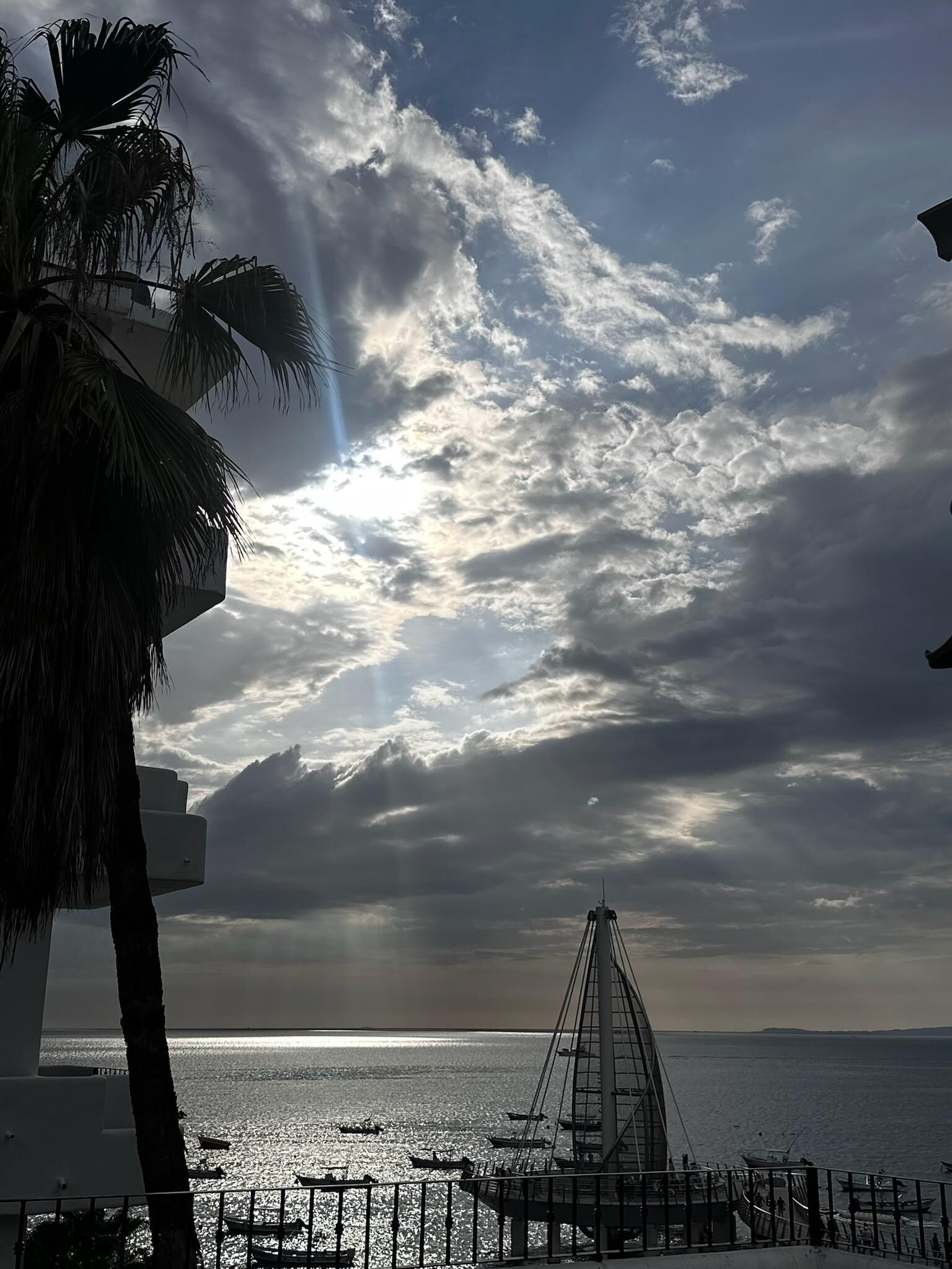 View from the rooftop pool