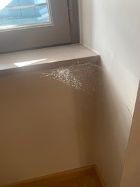 Toile d’aidants la chambre… nous avons été piqués au bras par une araignée pendant la nuit…😉