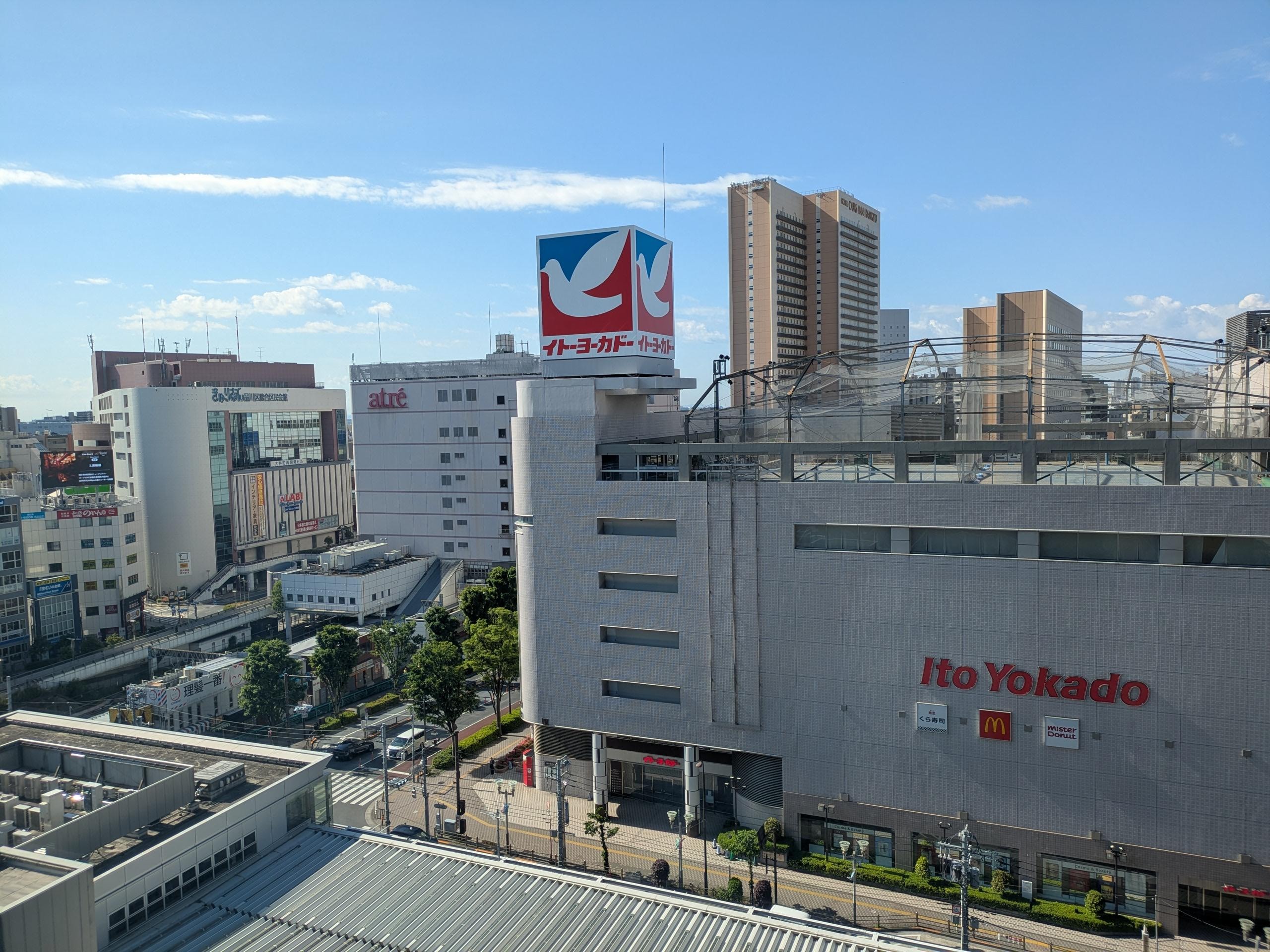 酒店後面附近的商場