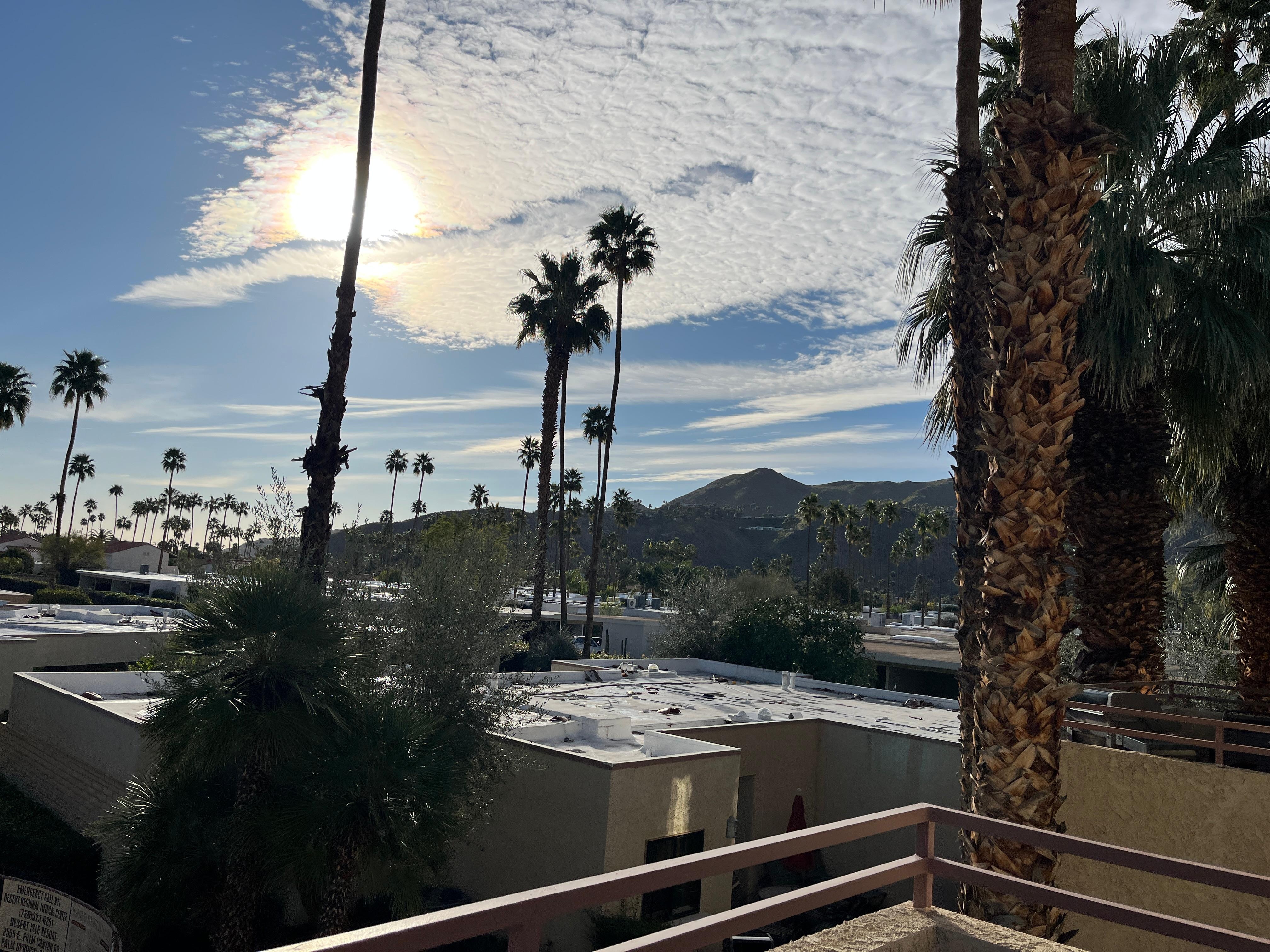 View from our balcony