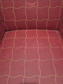 Filthy furniture in room
