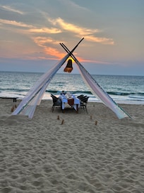 Privat middag på stranden…