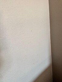 Dried dripping blood drops