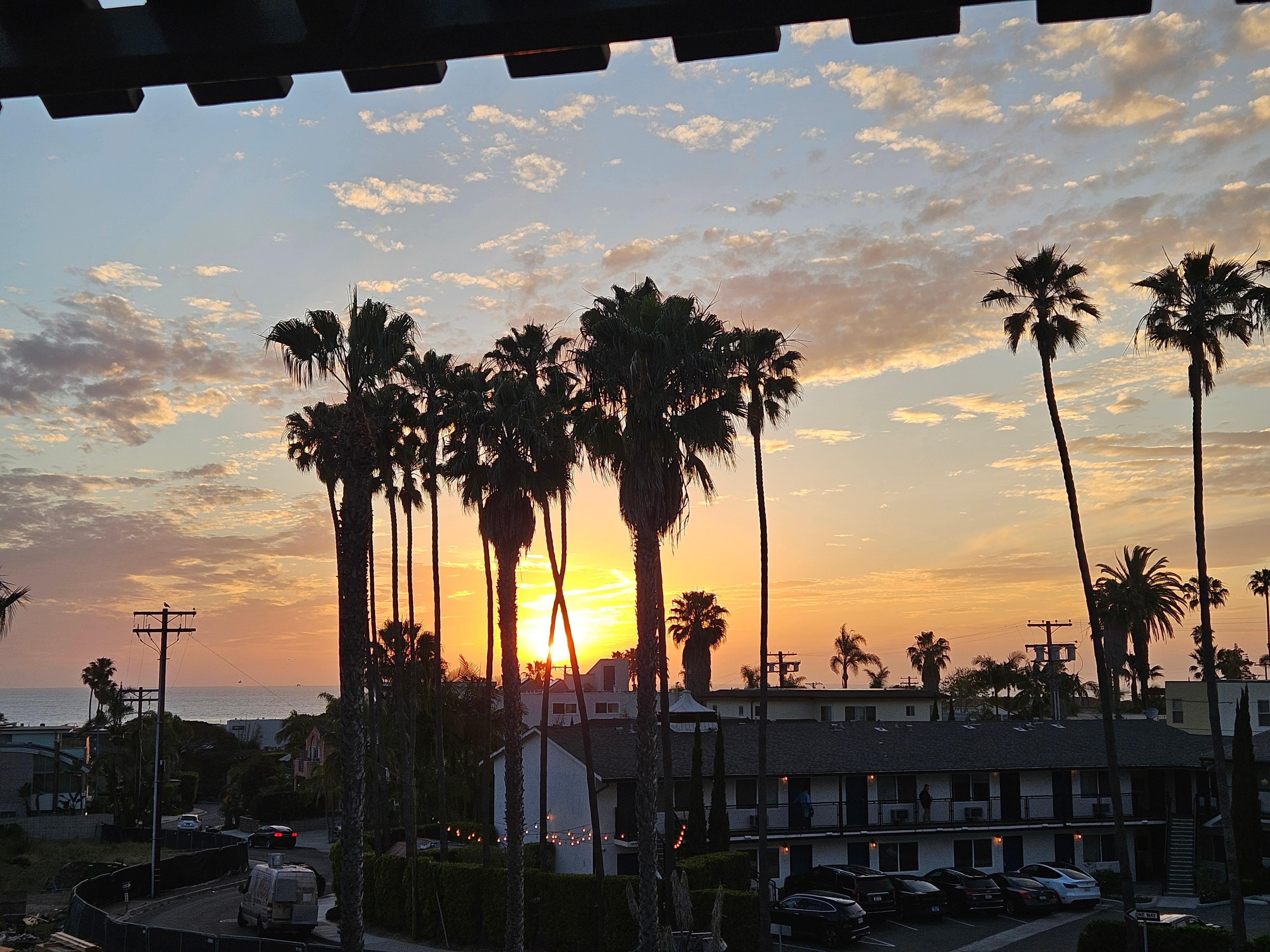 View from our balcony. 