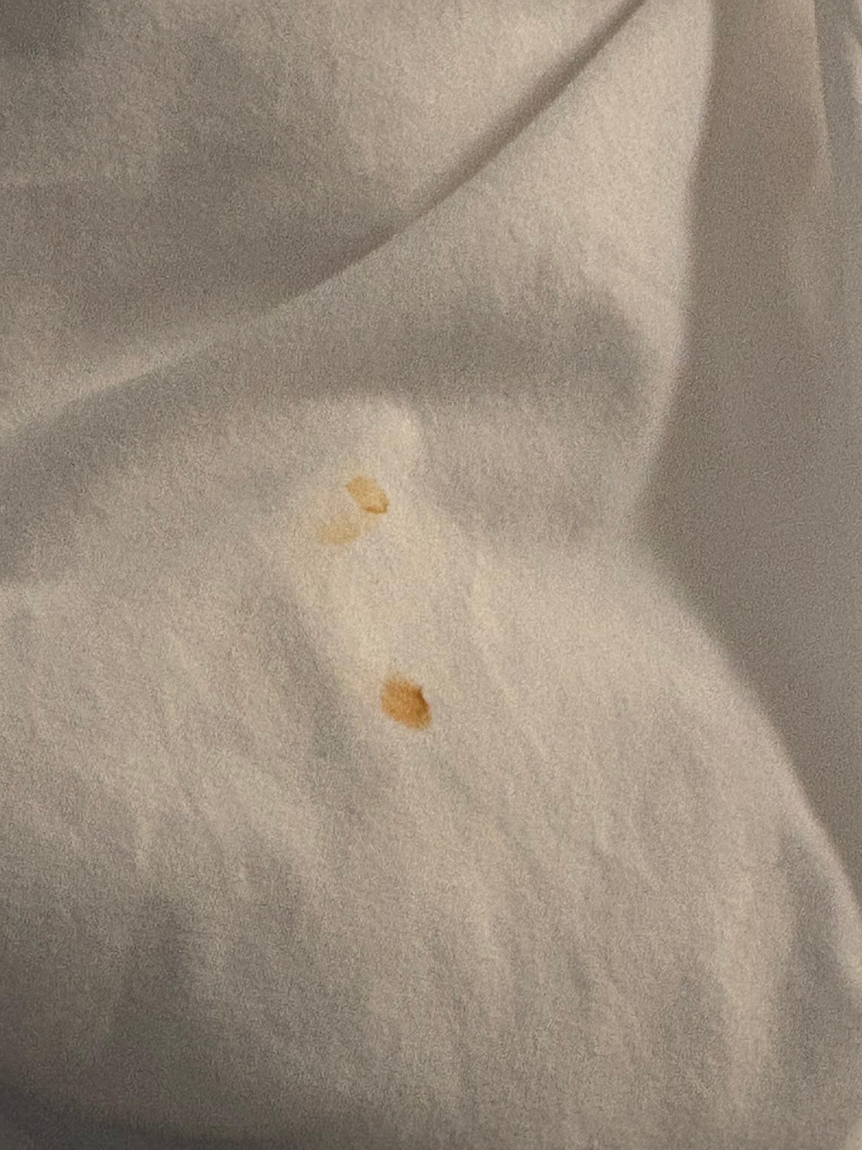 Nasty spots on sheets