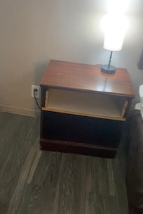 Missing drawers on night stand