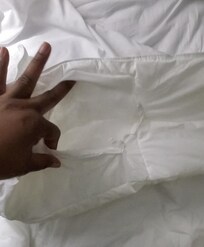 Torn comforter