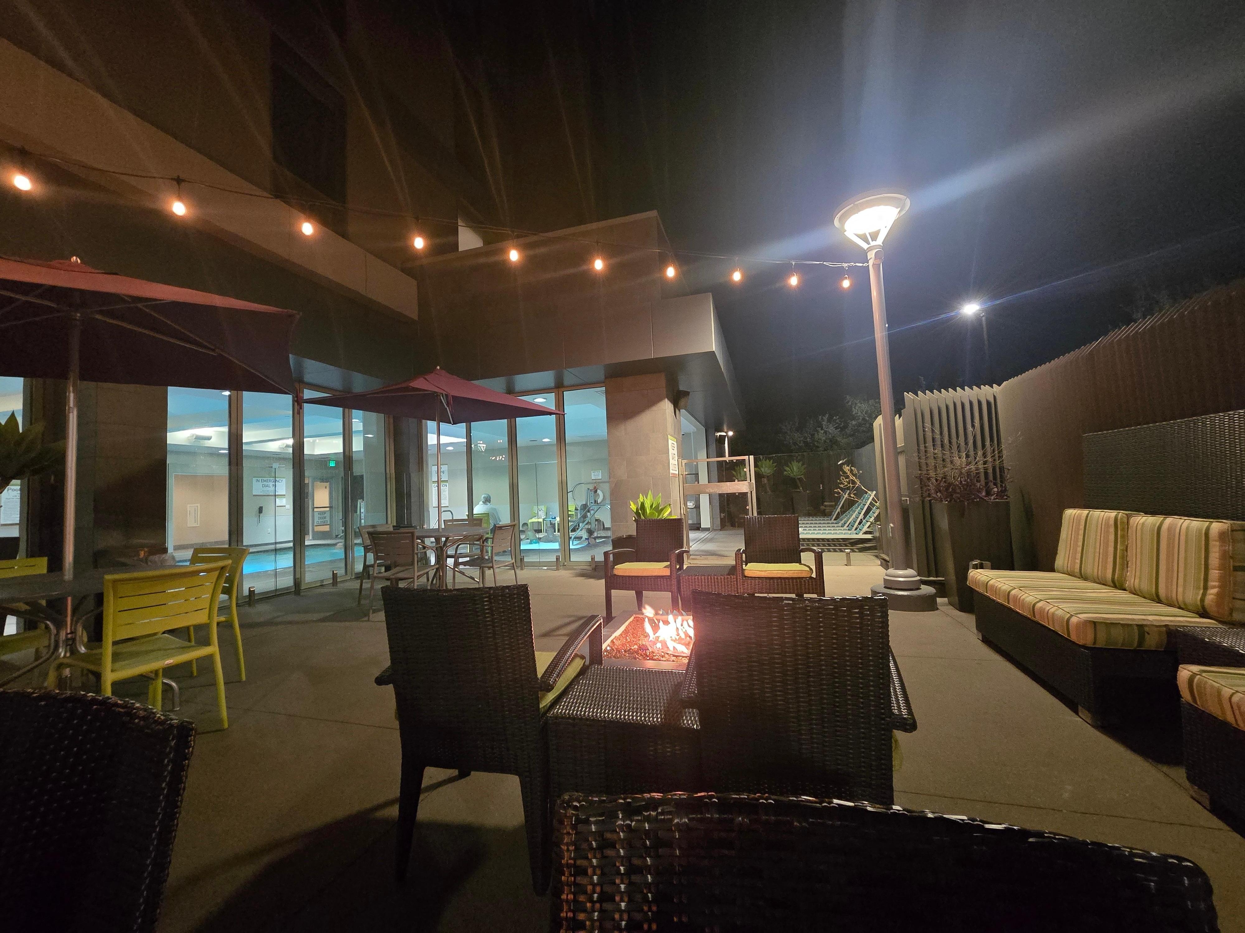 Outside area night time 