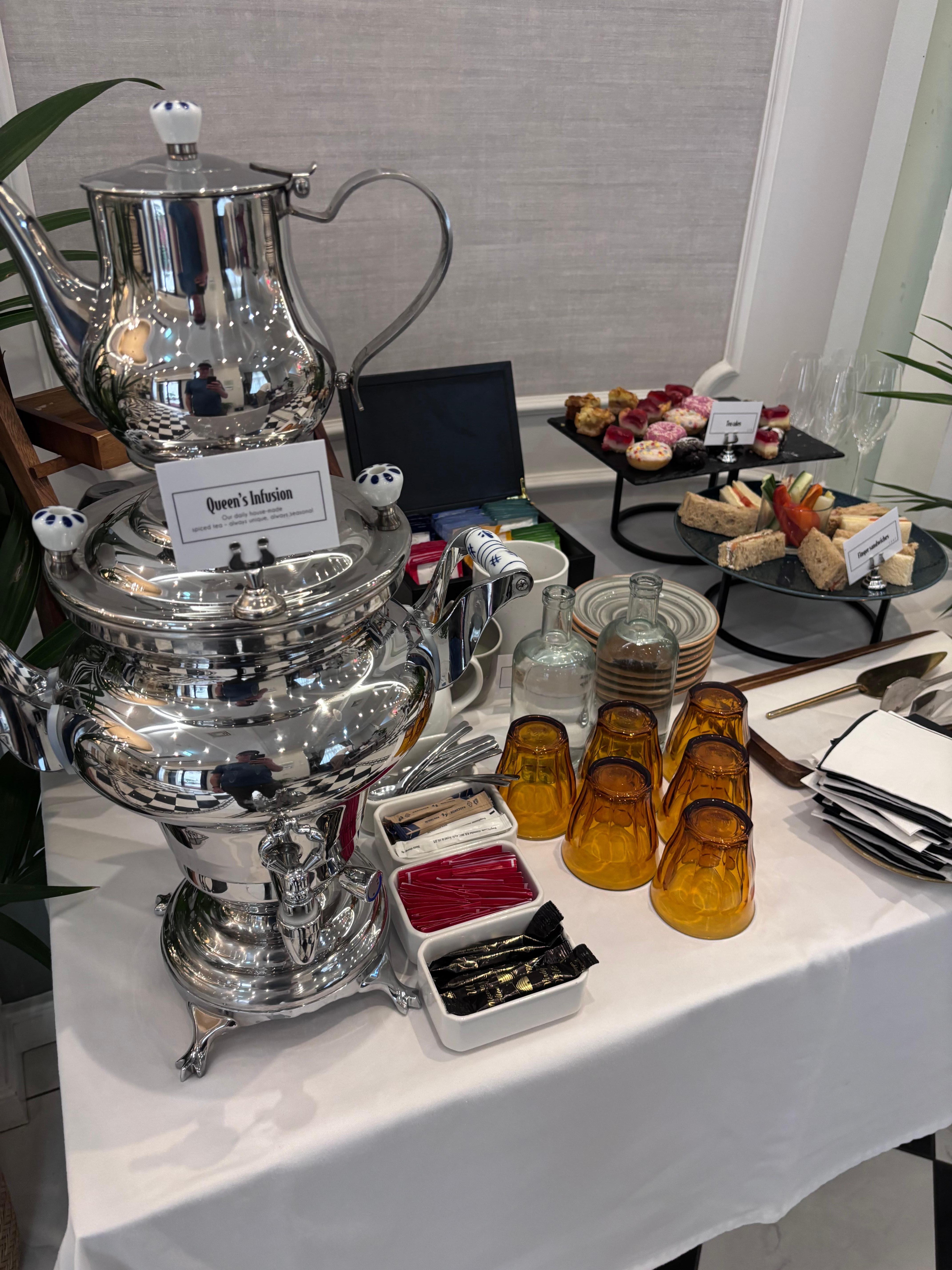 Free afternoon tea in reception/ lobby