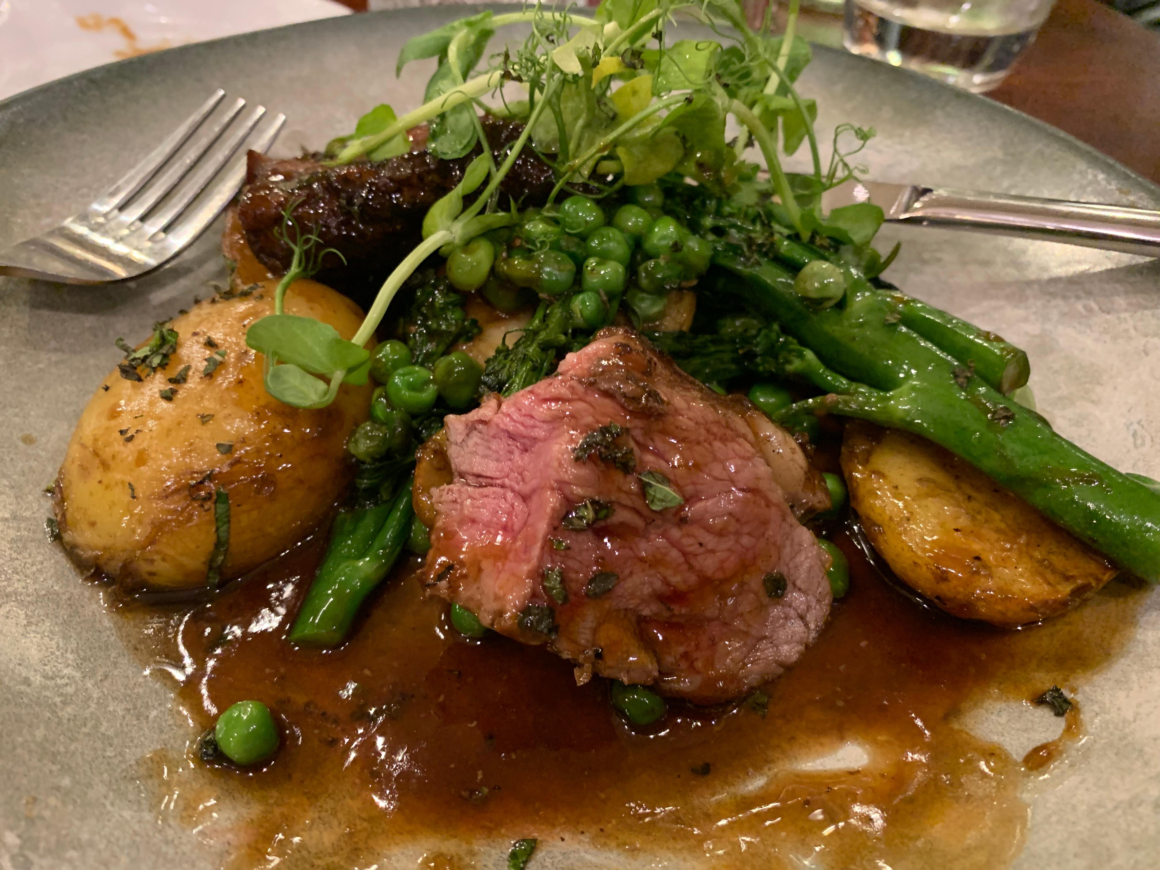 Lamb was amazing in the hotel restaurant 