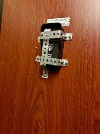 The replacement emergency buttons for the elevator