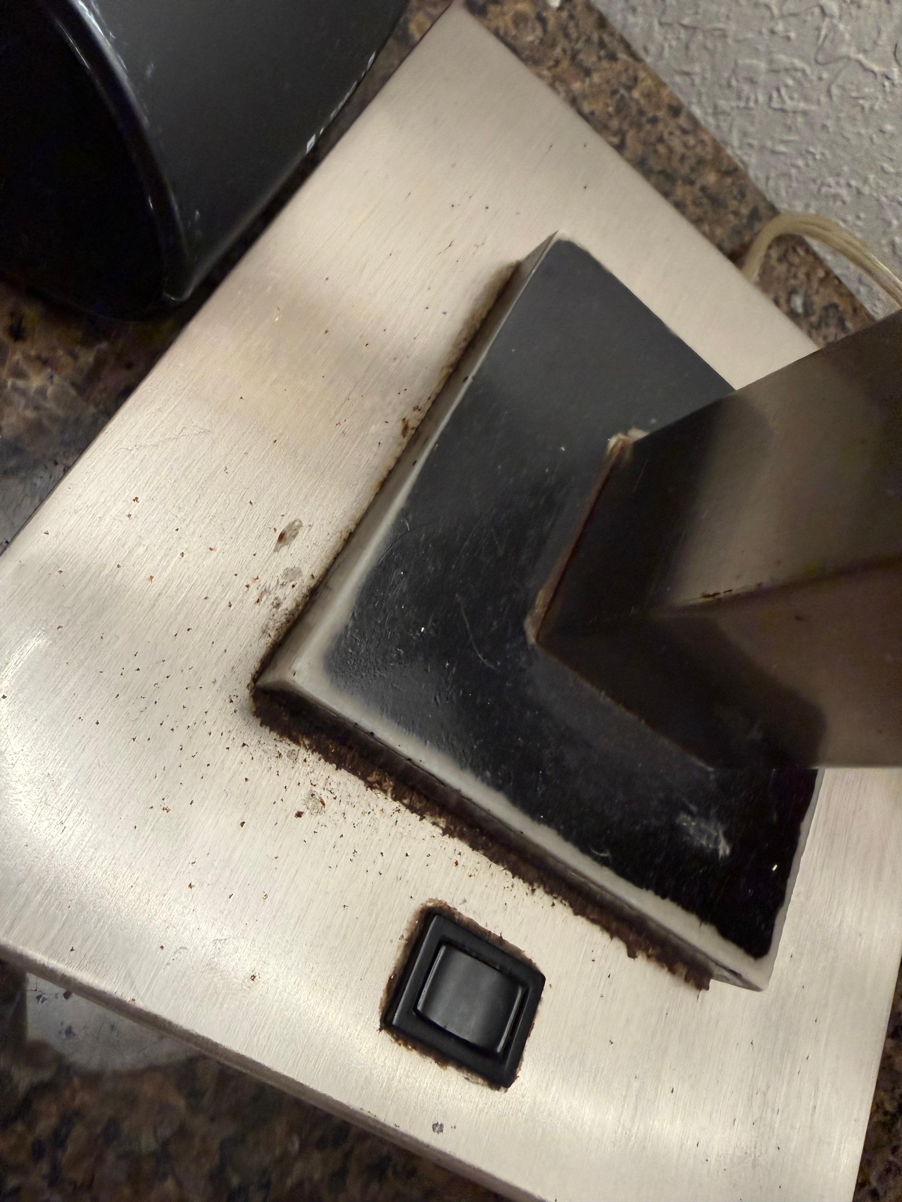 Lampshade close up on nightstand 