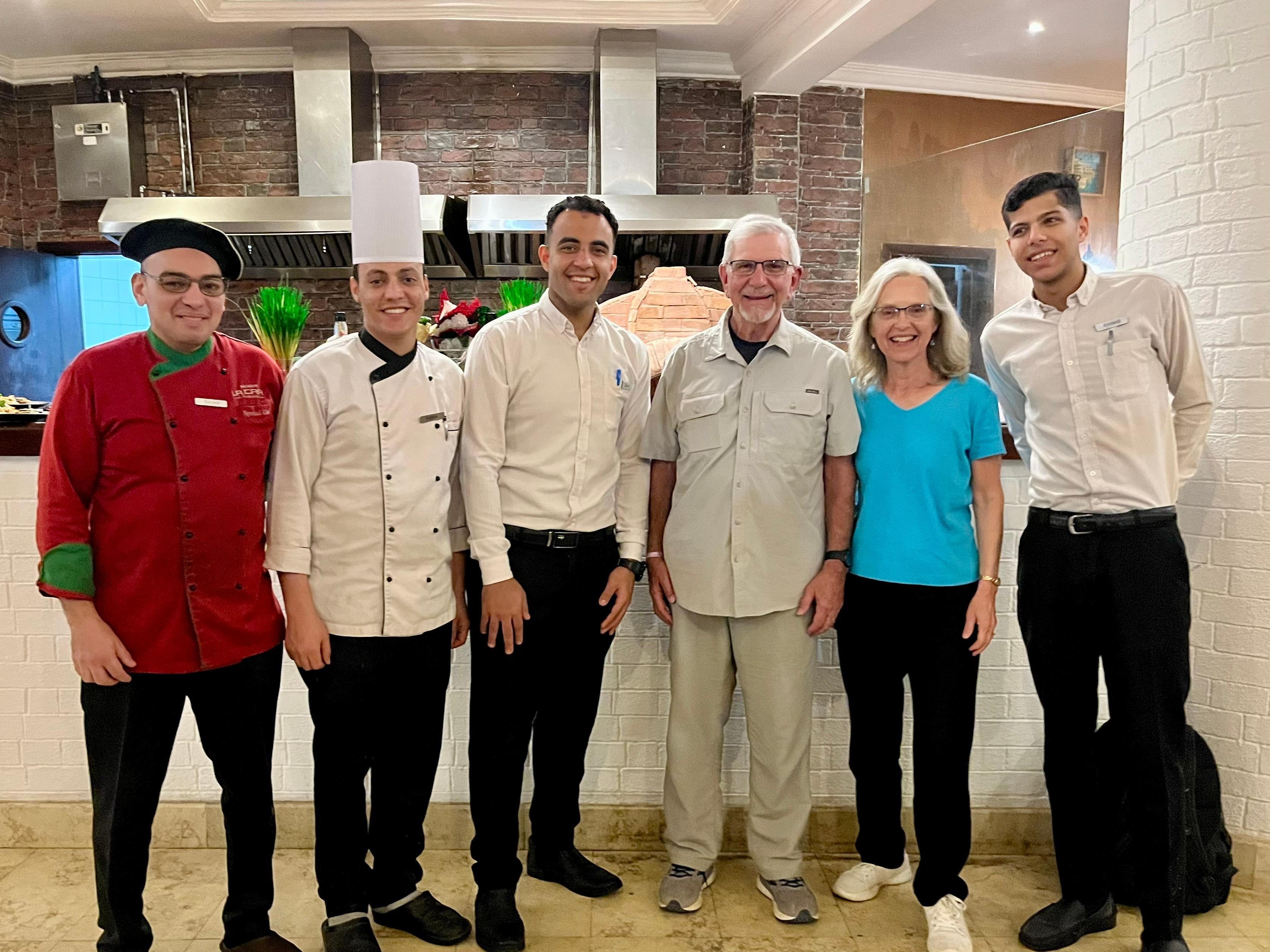 Our friends from the Italian Restaurant