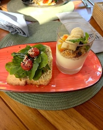 Un des 8 petits déjeuners proposés : un regal