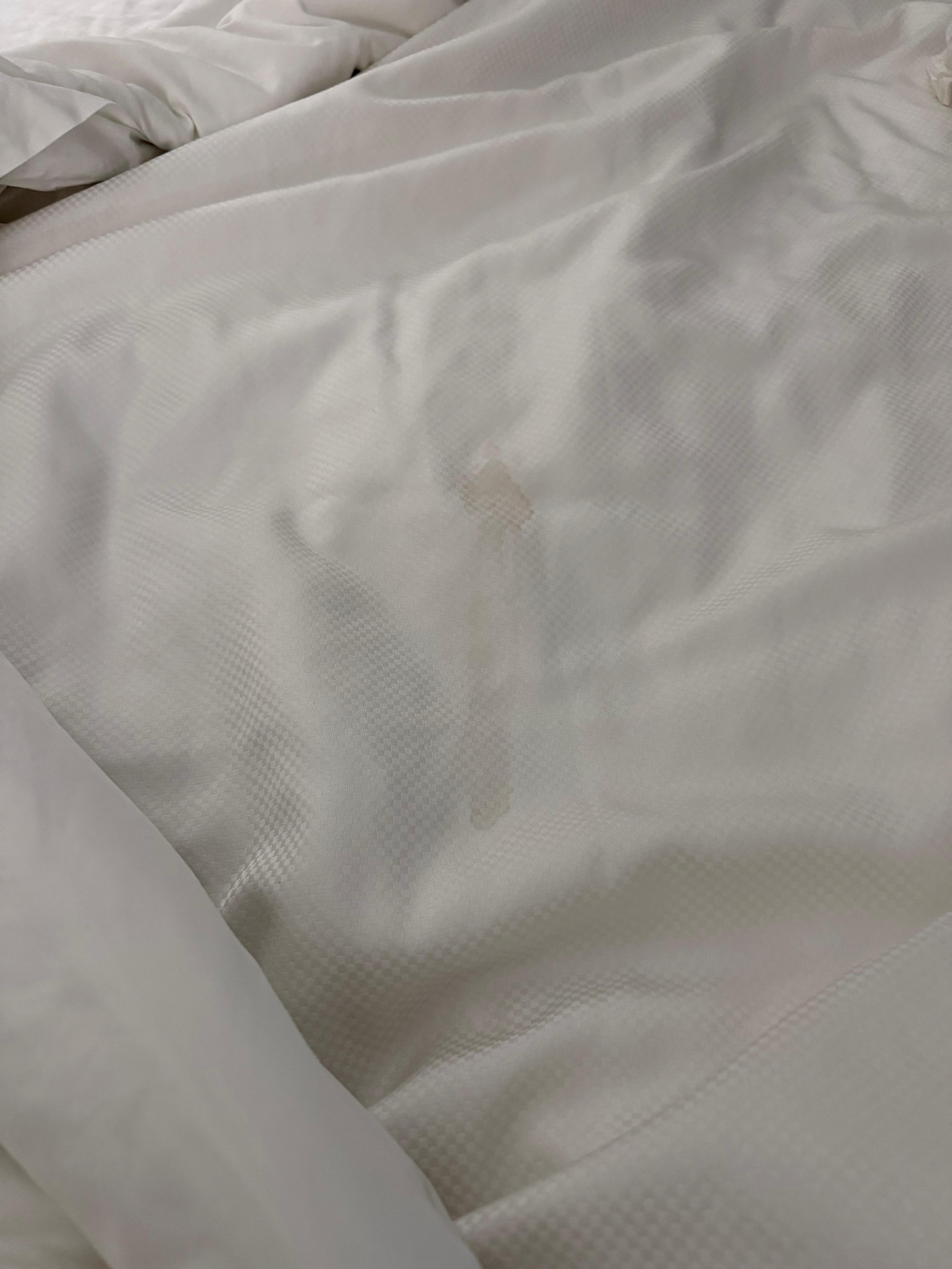 Stain on comforter