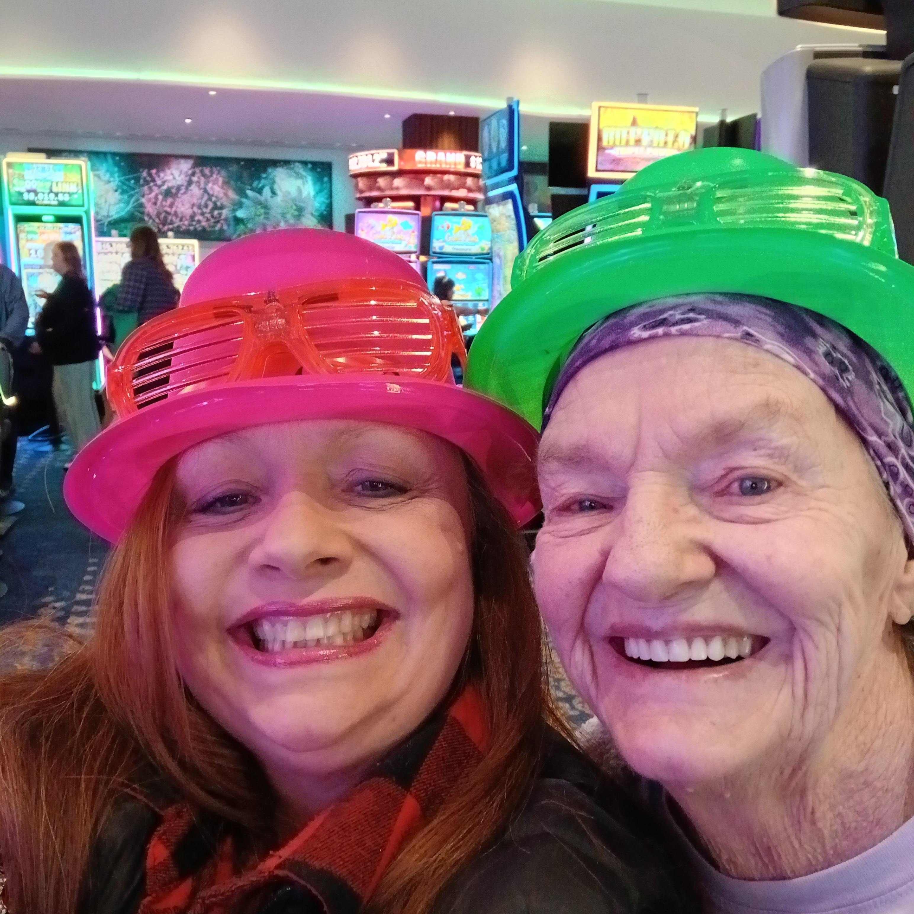 Mom and I celebrating New Years at J Resort. 