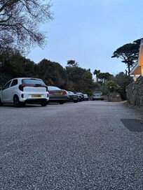 The car park is as steep as it looks.