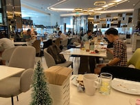 酒店1樓的自助早餐