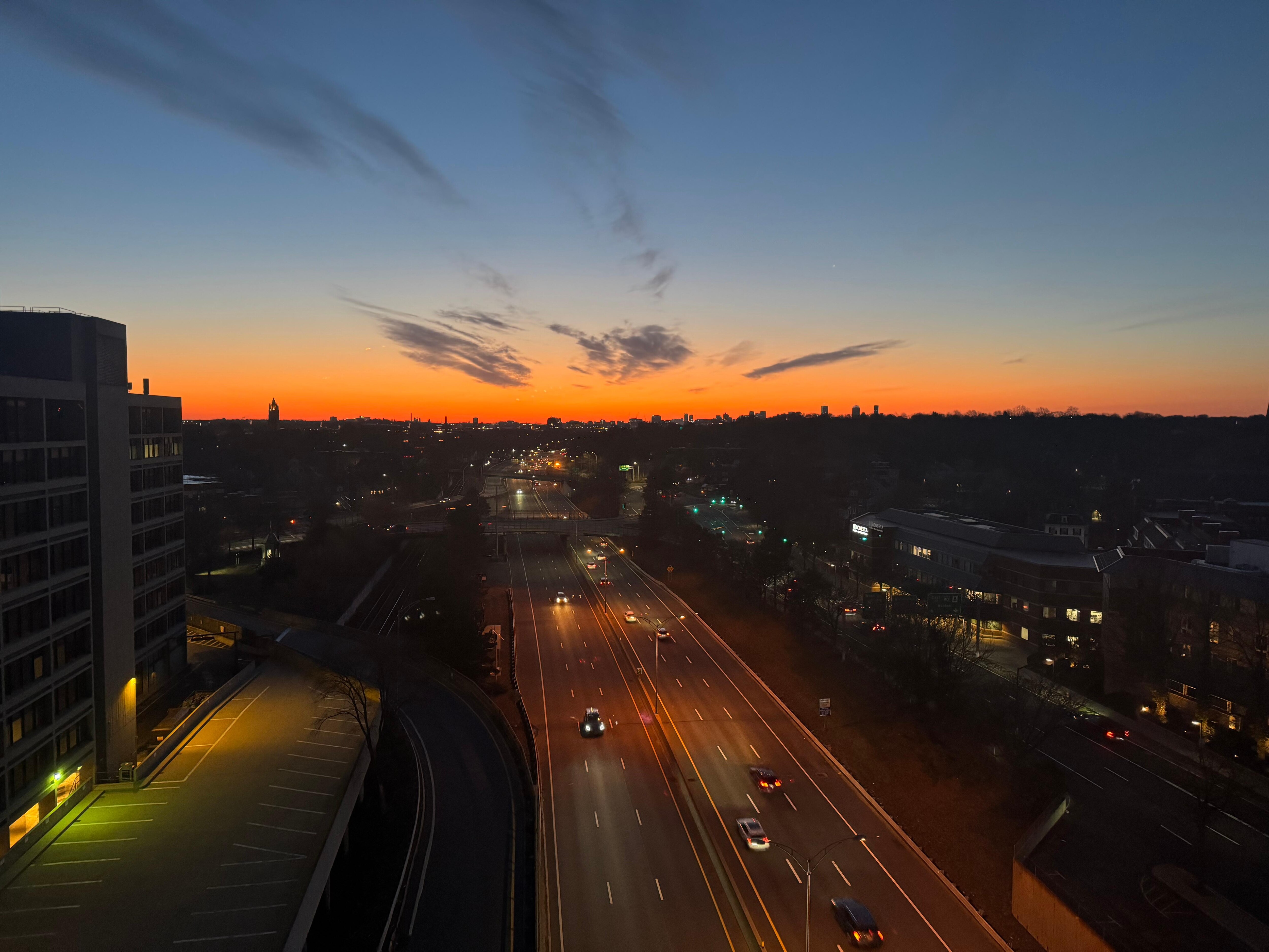 View from the room - sunrise 