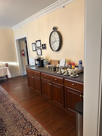 Coffee and tea always available.