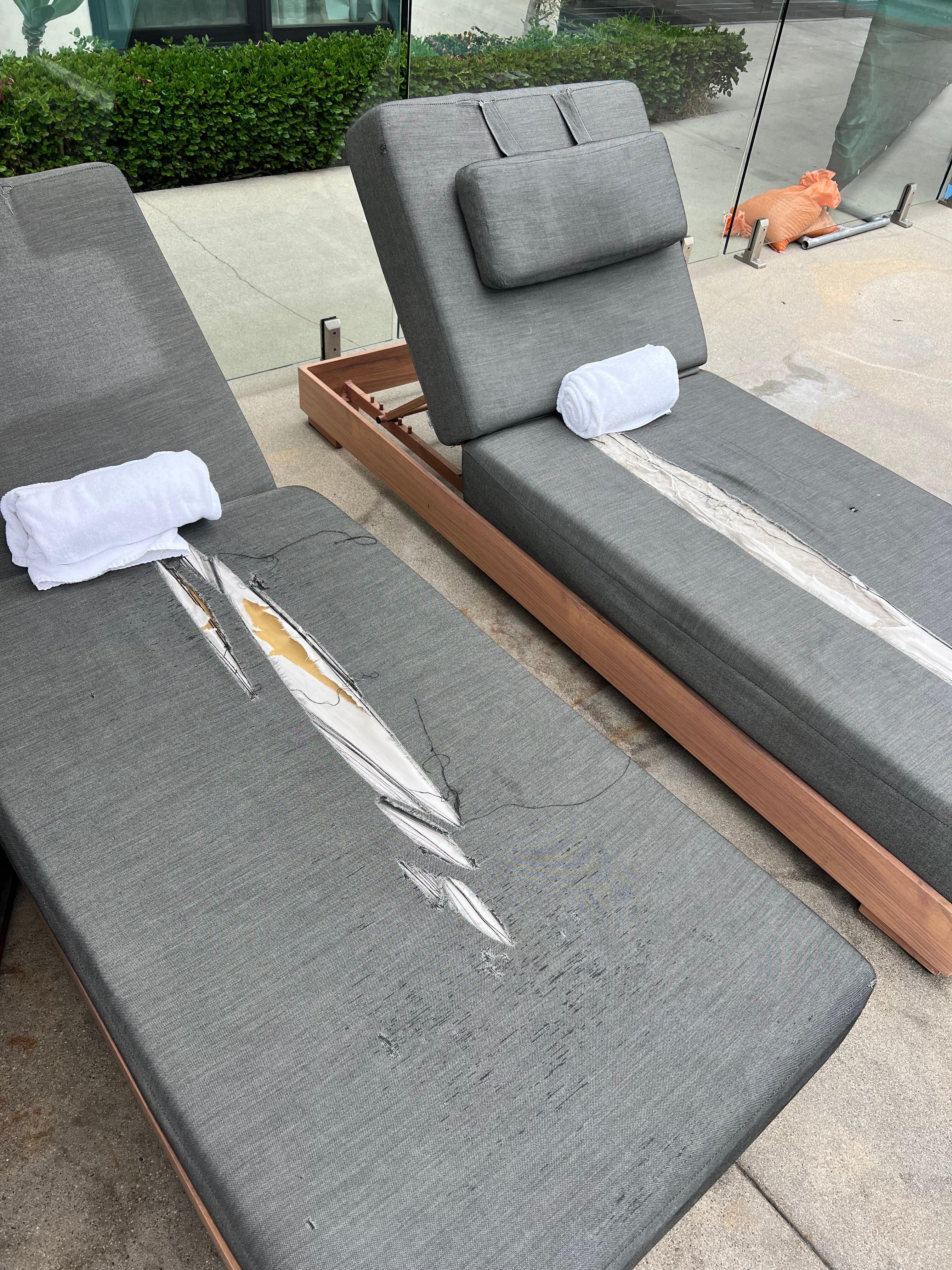 Pool lounge chairs