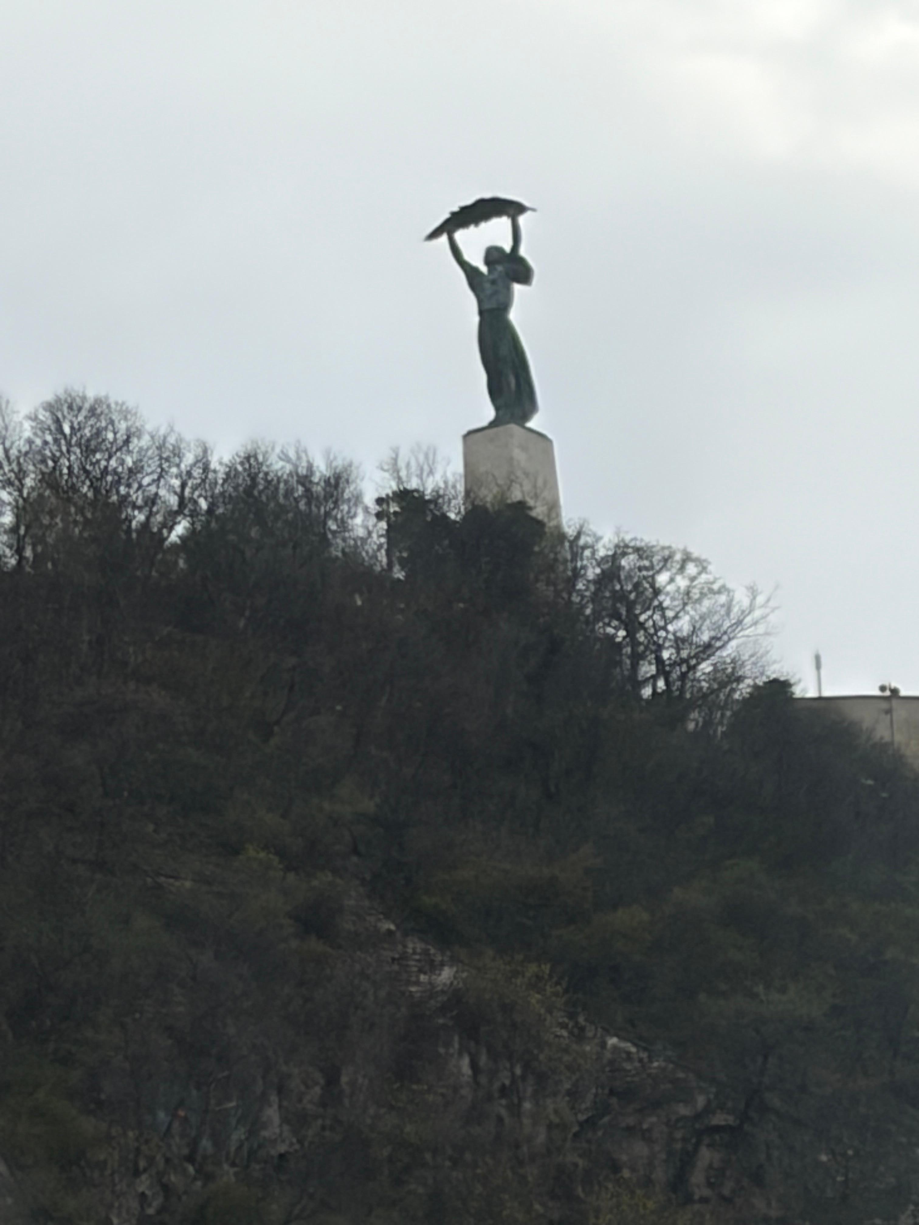 Statue depicting freedom. Built by Russia