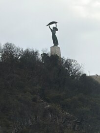 Statue depicting freedom. Built by Russia