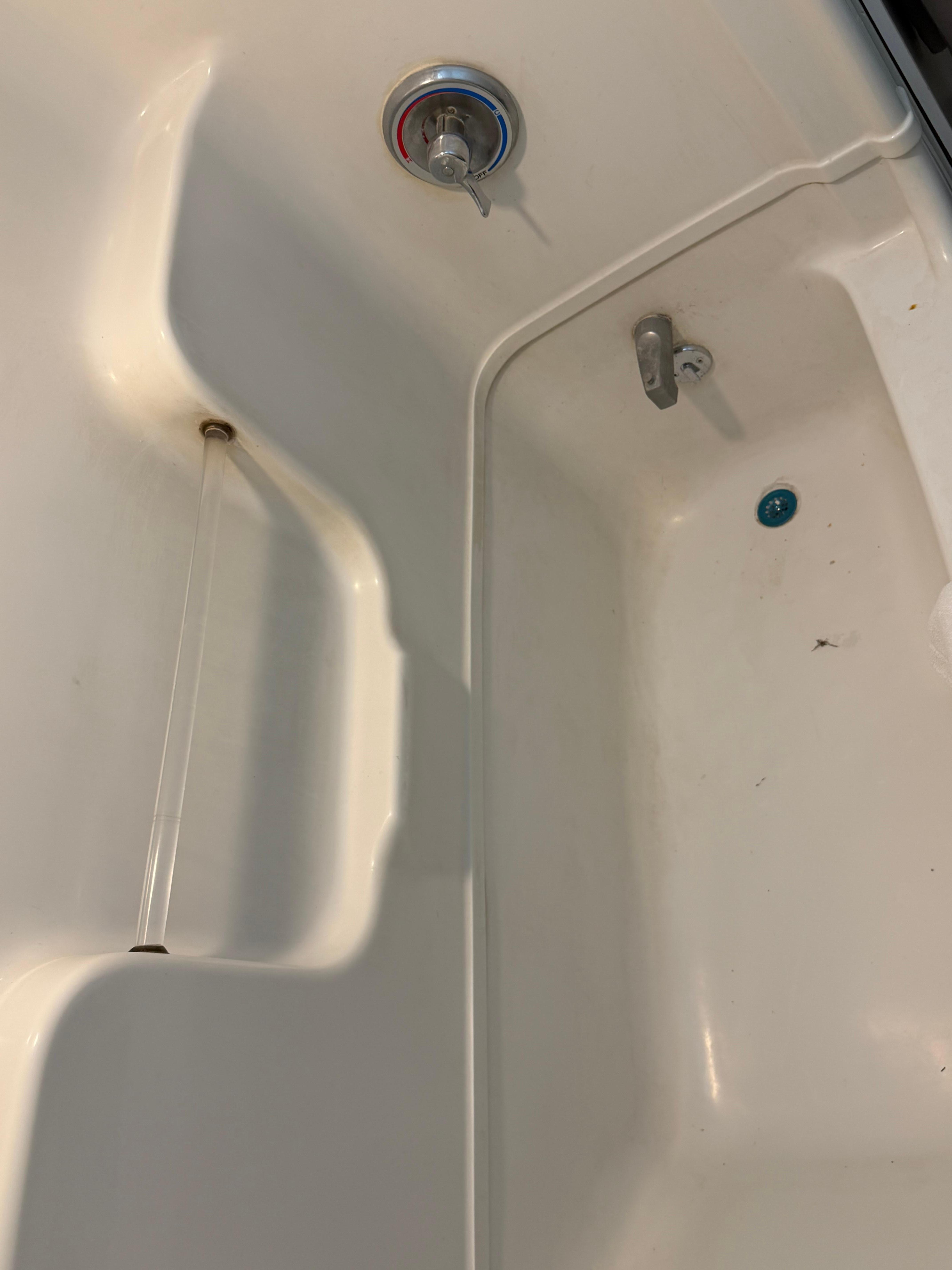Absolutely disgusting shower and tub. 