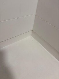 Dirty shower floor
