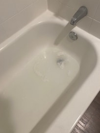 Water in tub