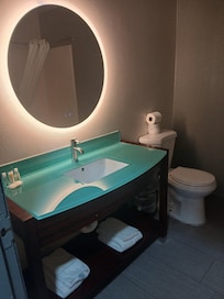 I loved the counter top in the bathroom