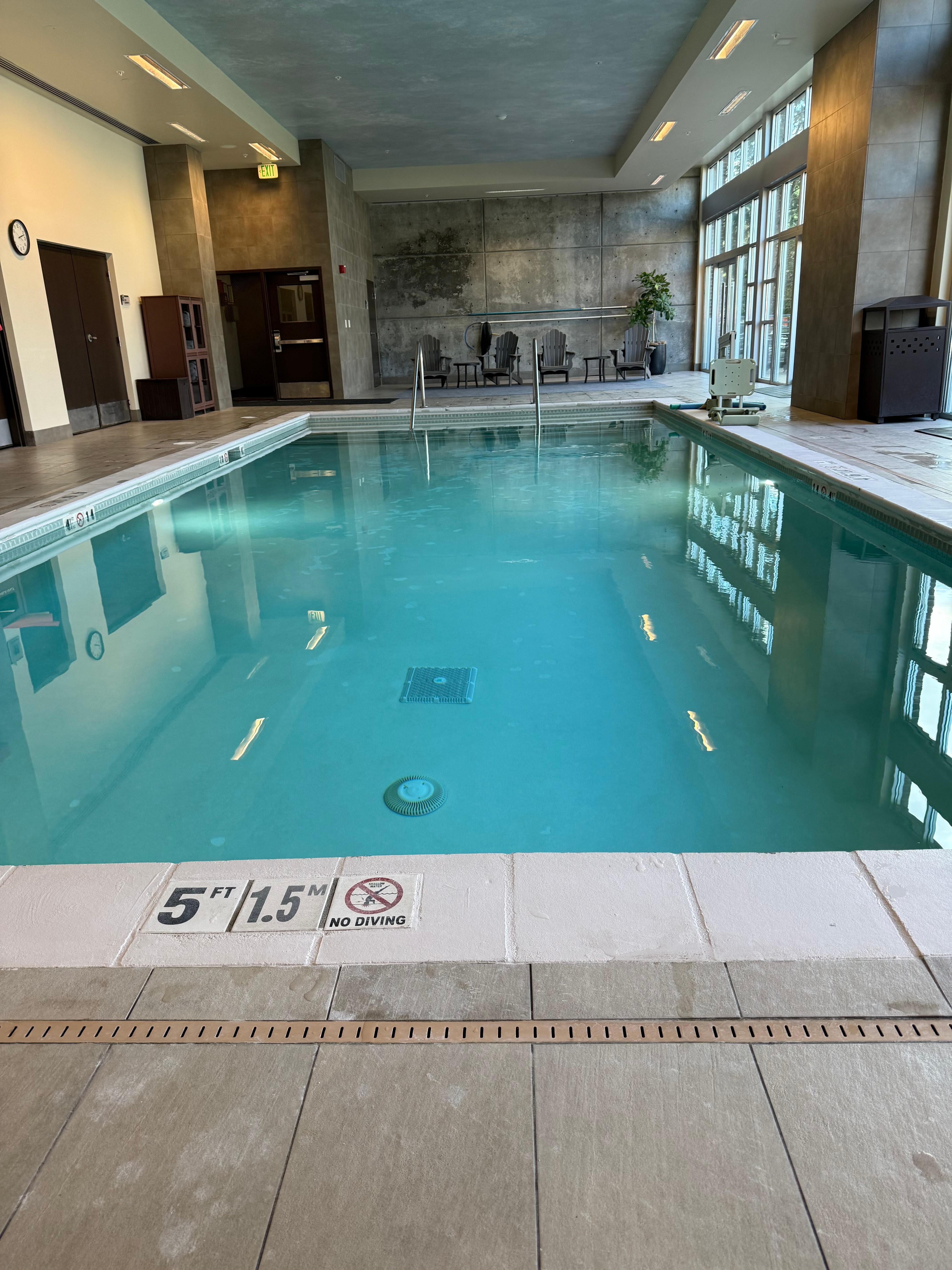 We had the pool to ourselves. 