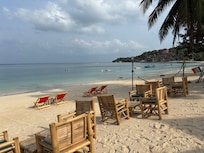 The beach, a 2 minute walk from the resort