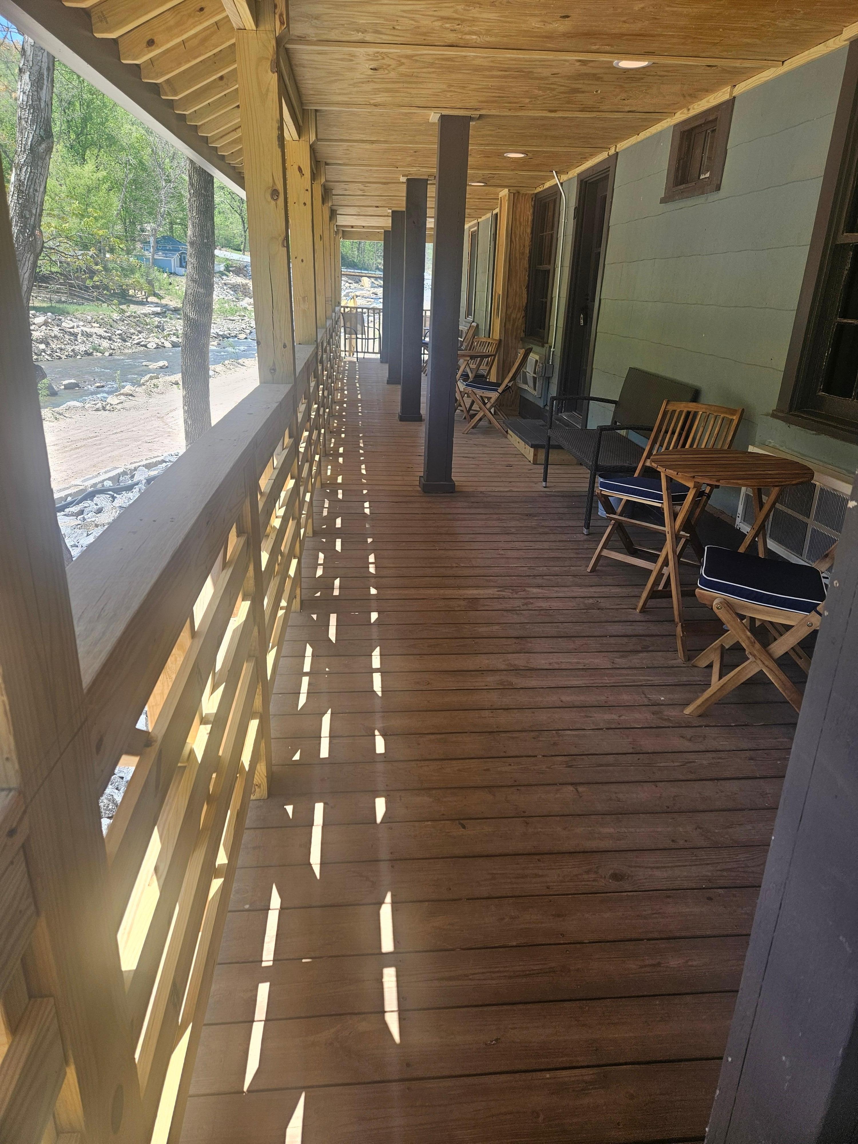 Back porch replaced and still standing strong