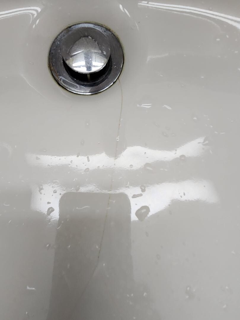 cracked sink