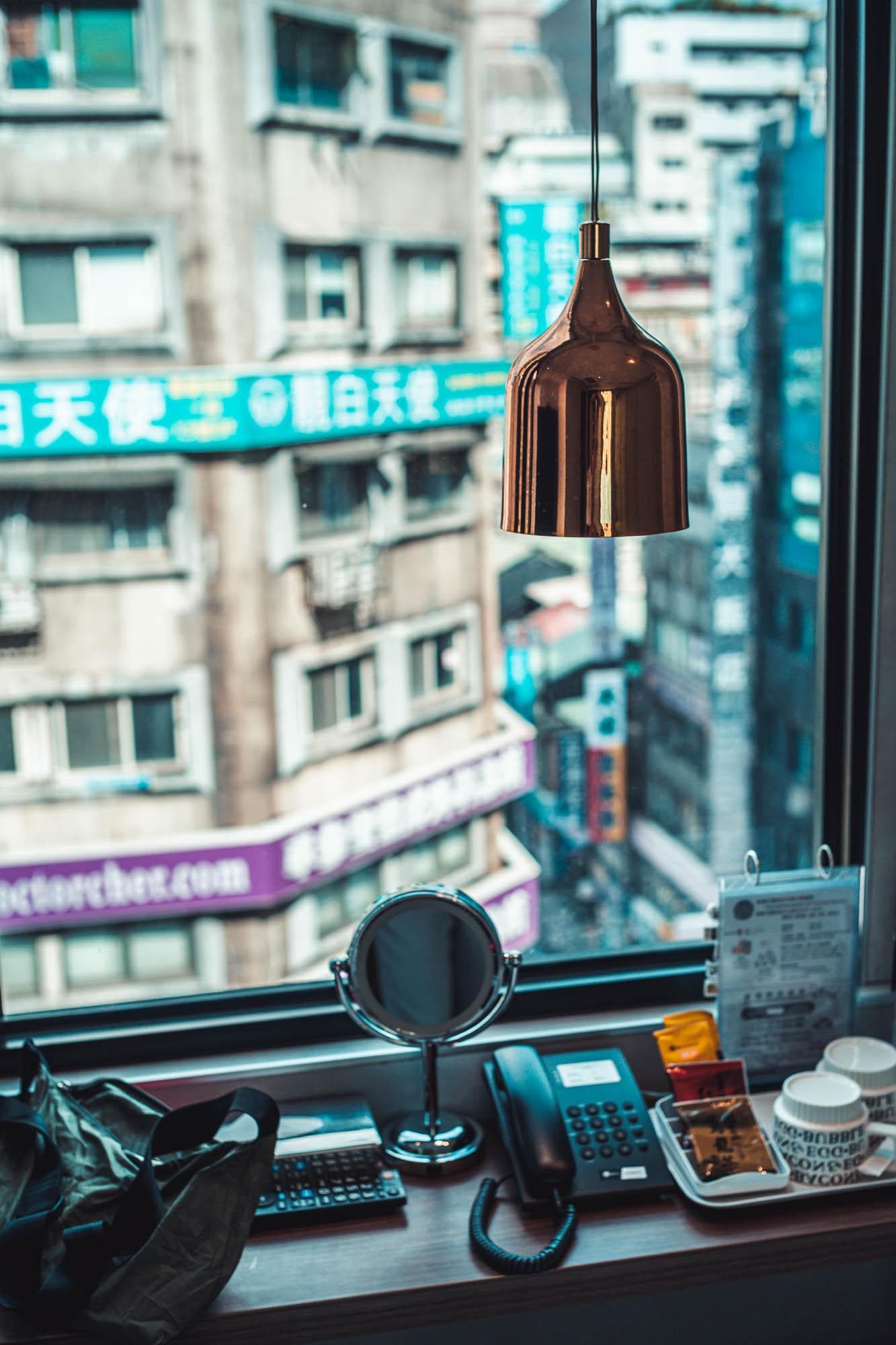 窓から見える風景(8階でした)